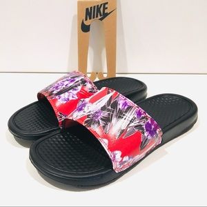 Nike | Shoes | Nike Womens Benassi Rare Floral Slides | Poshmark
